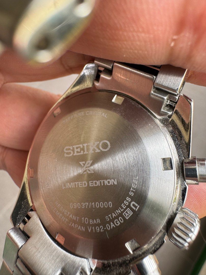 Seiko Prospex Speed Timer Solar Chronograph Panda Blue Dial SSC909P1 ...