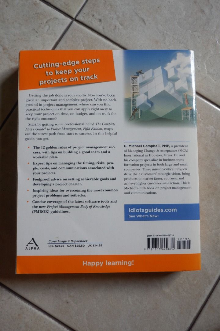 [SELF-HELP] The Idiot's Guide to Project Management: Plan, Organize and ...