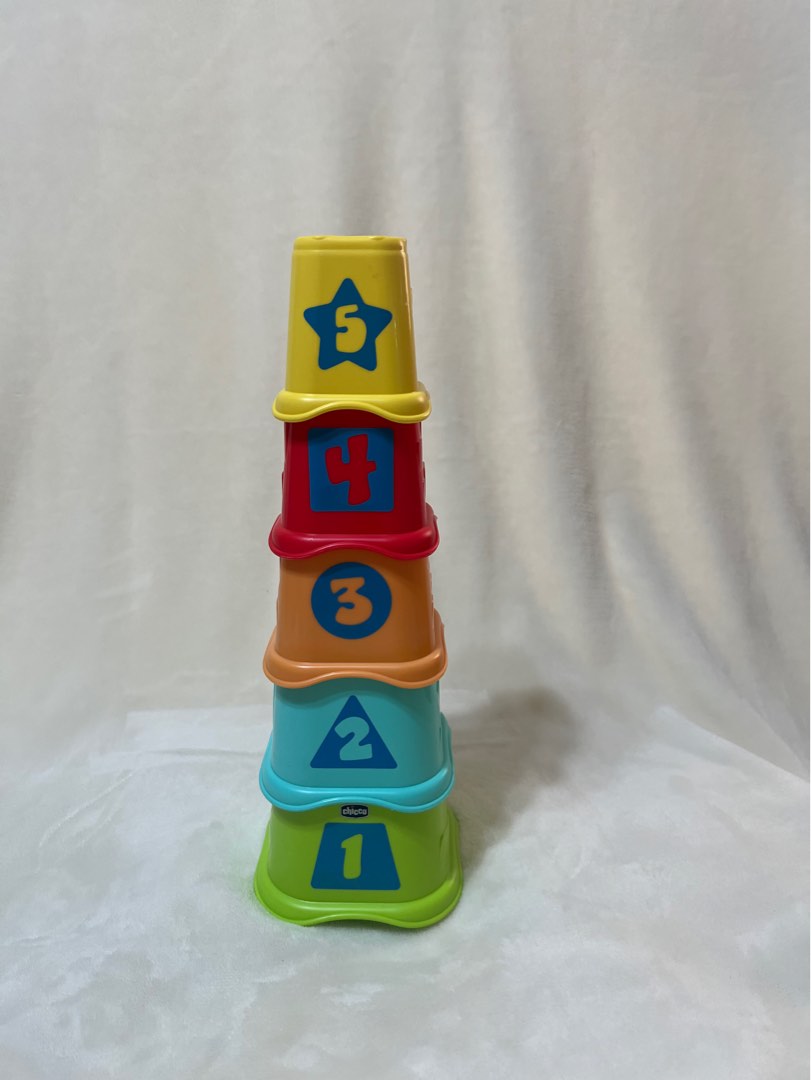 Stacking number tower - Chicco, Babies & Kids, Infant Playtime on Carousell