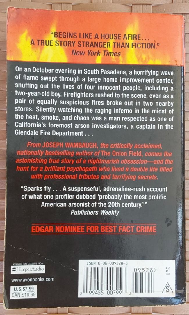 TRUE CRIME - Fire Lover by Joseph Wambaugh, 2003, (English/buku bahasa ...