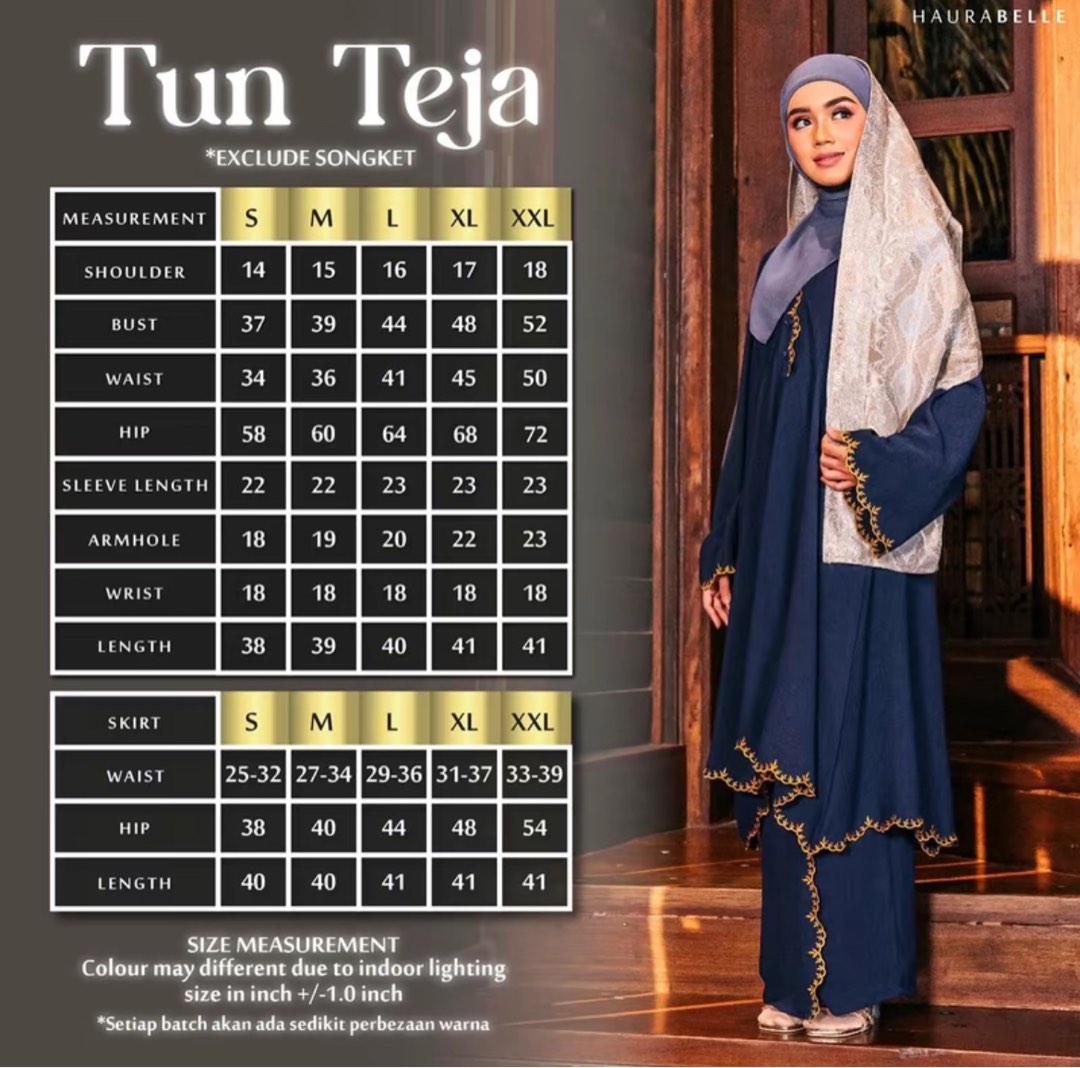 tun teja haurabelle, Women's Fashion, Dresses & Sets, Traditional ...