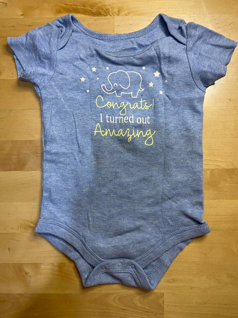 Unisex Congrats I Turned Out Amazing Onesie, Babies & Kids, Babies ...