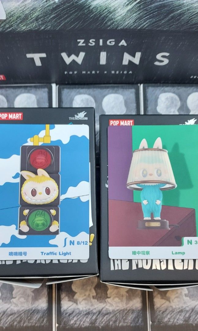 WTS popmart labubu almost hidden lamp + traffic light, Hobbies & Toys ...
