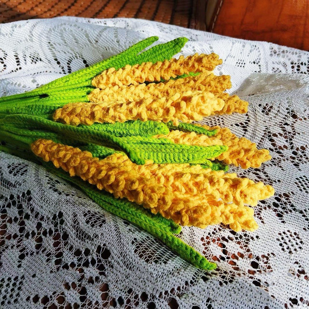 Crochet Barley Padi, Hobbies & Toys, Stationery & Craft, Flowers ...