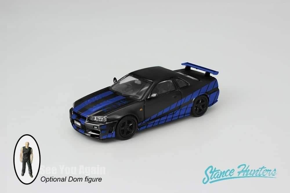 1/64 Nissan Skyline GT-R R34 Diecast Scale Model by Stance Hunters x ...