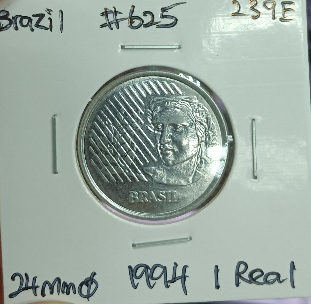 1 Real Brazil Coin 1994 (UNC) #625, Hobbies & Toys, Collectibles ...