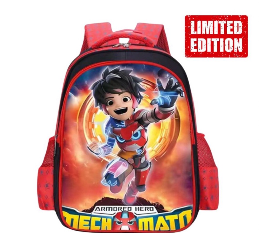 38cm Small Defect Mechamato Limited Edition Beg Sekolah Rendah Boboyboi ...