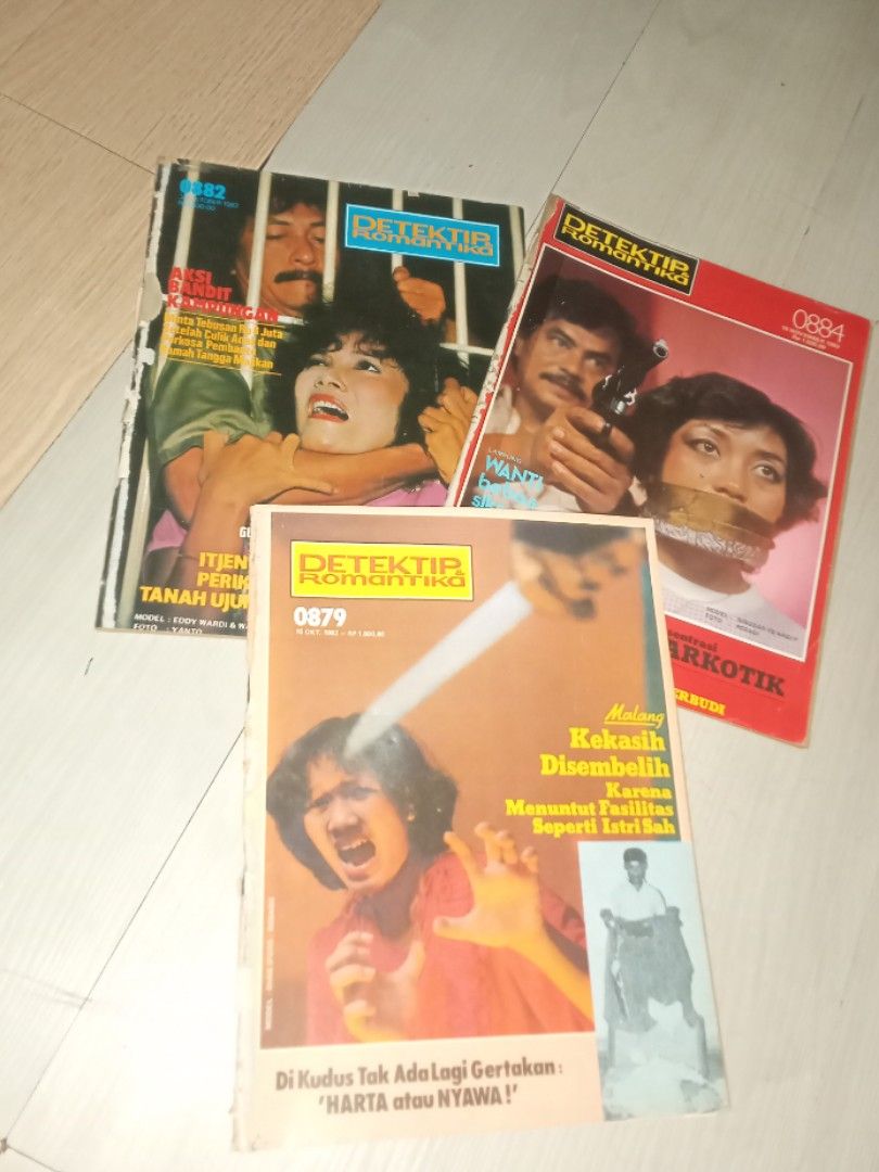3 eksemplar Majalah Jadul Detektip & Romantika Tahun 80an, Buku & Alat Tulis, Majalah & Lainnya ...