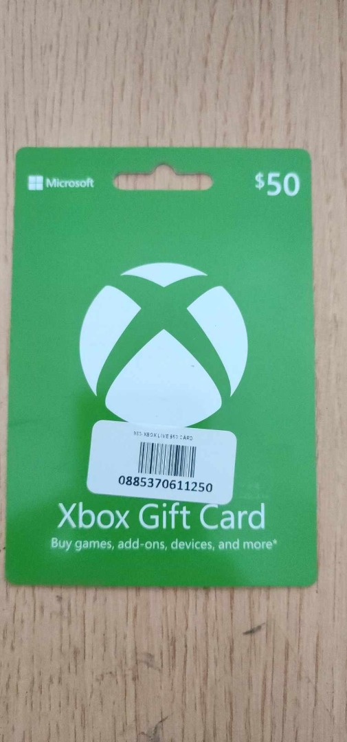 50 usd Xbox Gift Card, Tickets & Vouchers, Store Credits on Carousell