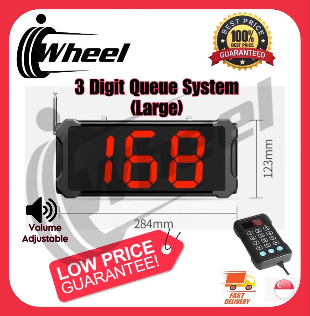 🔥 INSTOCK - Wireless Queue Number - Queue Calling System Buzzer Display - pos system receipt ...