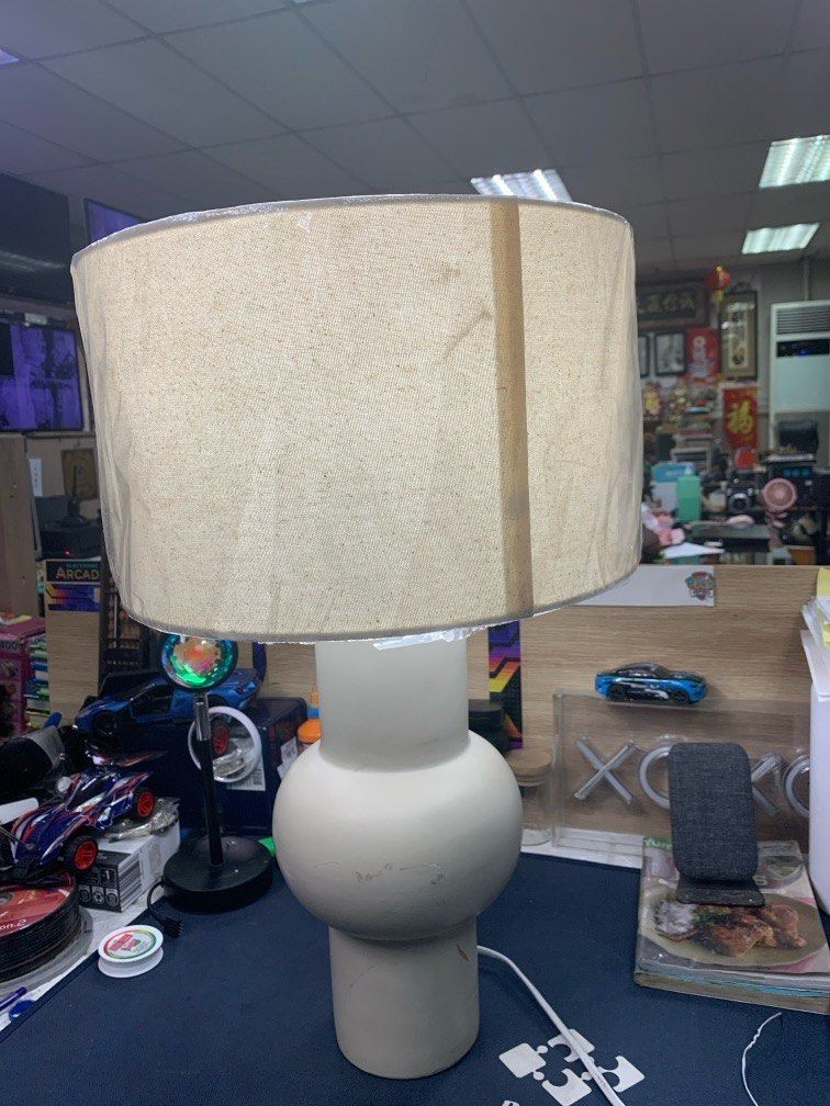 Anko Clara Large Table Lamp 220volts w/ issue, Furniture & Home Living ...