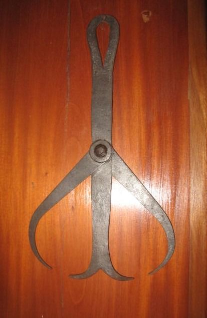 Antique 18th Century Hand Forged Outside Calipers, Hobbies & Toys ...