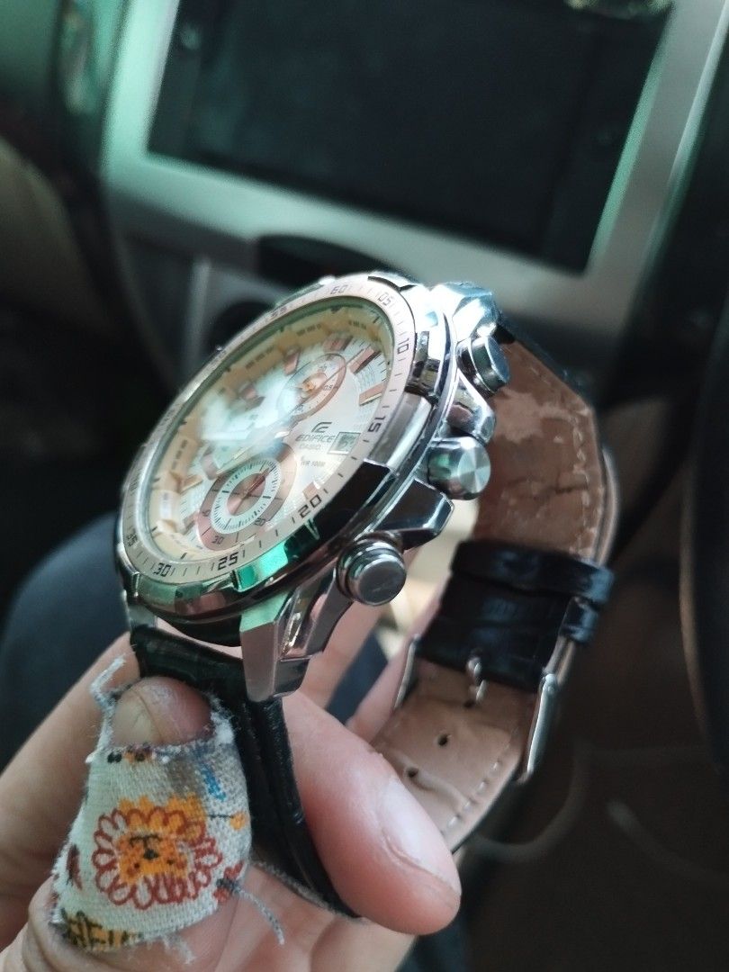 Casio Ediface Chronograph, Fesyen Pria, Jam Tangan di Carousell