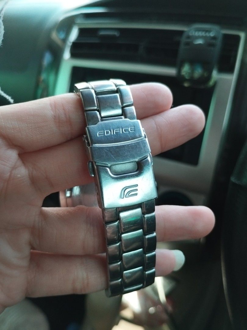 Casio Ediface Chronograph, Fesyen Pria, Jam Tangan di Carousell