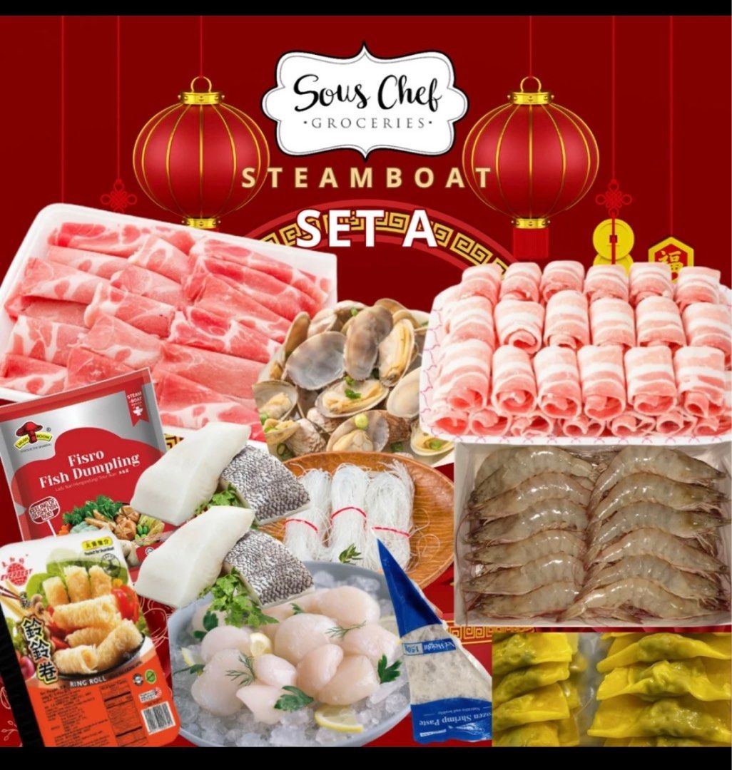 [CNY] PREMIUM HOT POT BUNDLE SET / STEAMBOAT SET/ CHINESE NEW YEAR ...