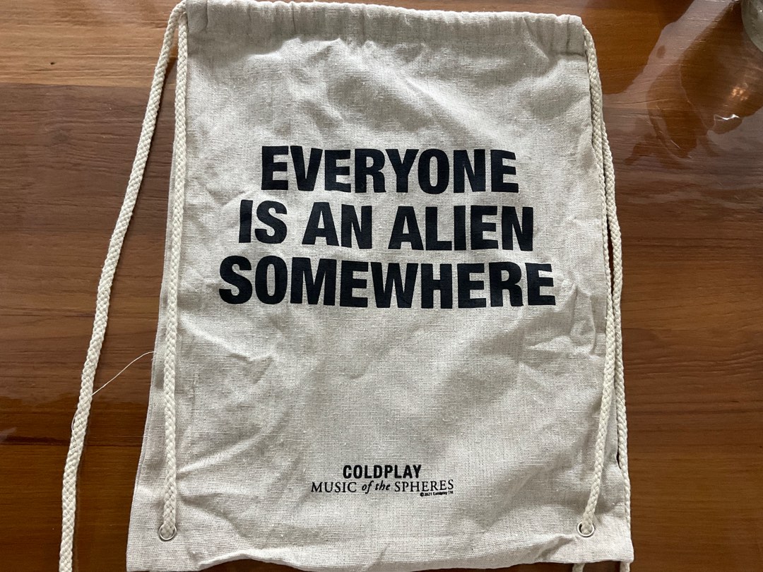 Free regular mail: Coldplay Drawstring bag Music of the Spheres concert ...
