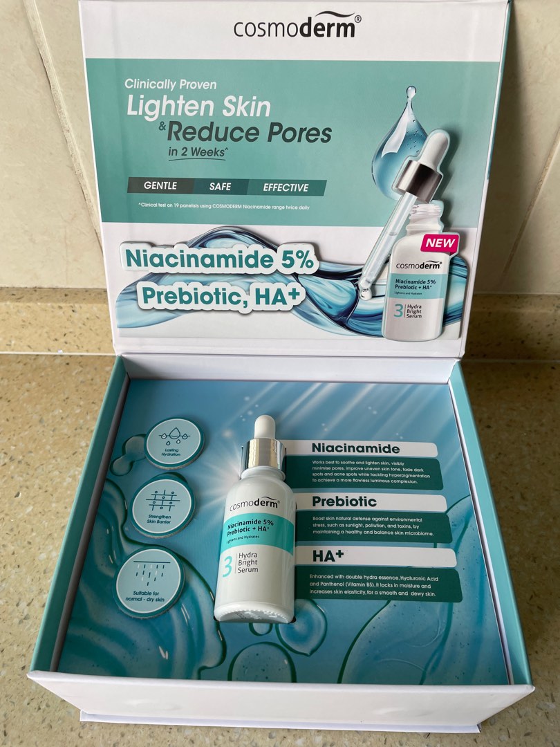 Cosmoderm Hydra Bright Serum, Beauty & Personal Care, Face, Face Care ...