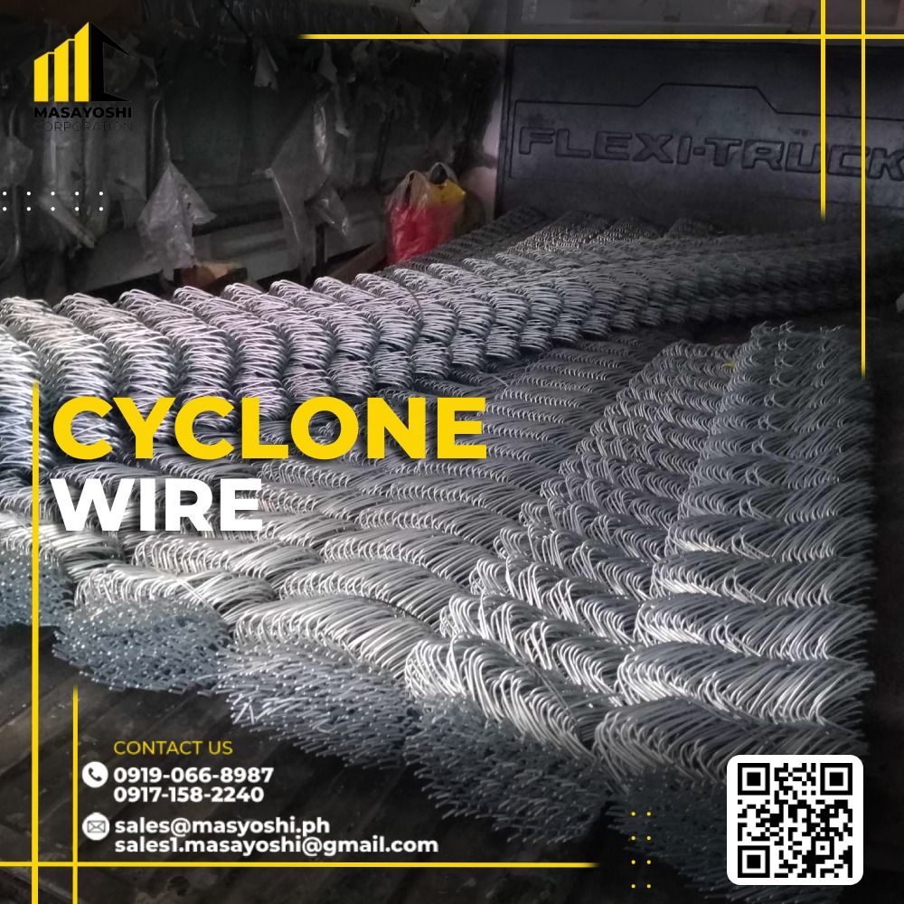 Cyclone Wire, GI Cyclone Wire 2x2 x 4ft /Barbed Wire / Hog Wire / Razor ...