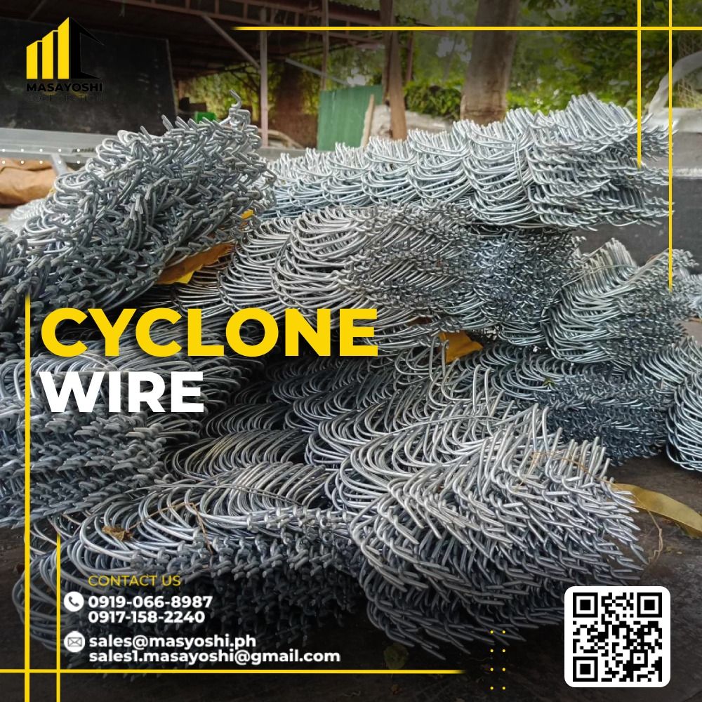 Cyclone Wire, GI Cyclone Wire 4"x"4 x 3ft / Barbed Wire / Hog Wire ...