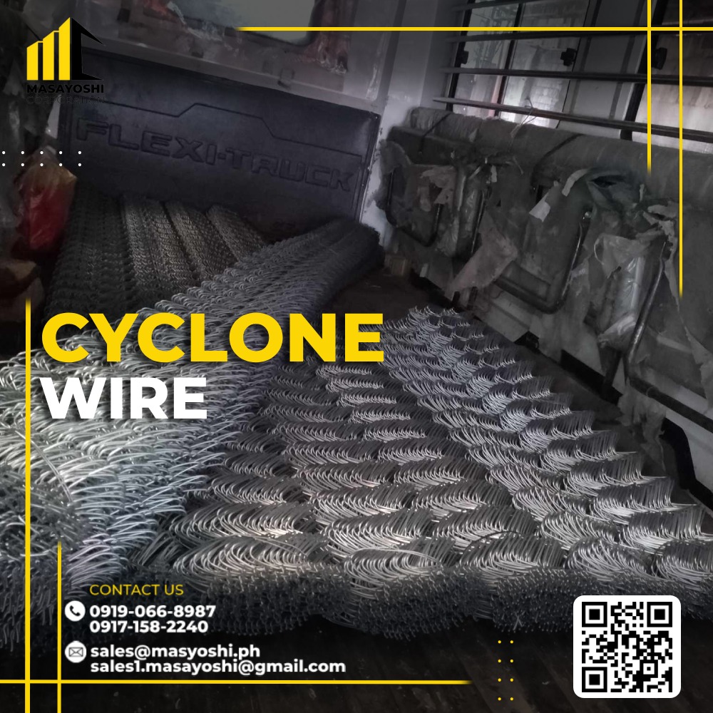Cyclone Wire, GI Cyclone Wire 4x4 x 5ft / Barbed Wire / Hog Wire ...