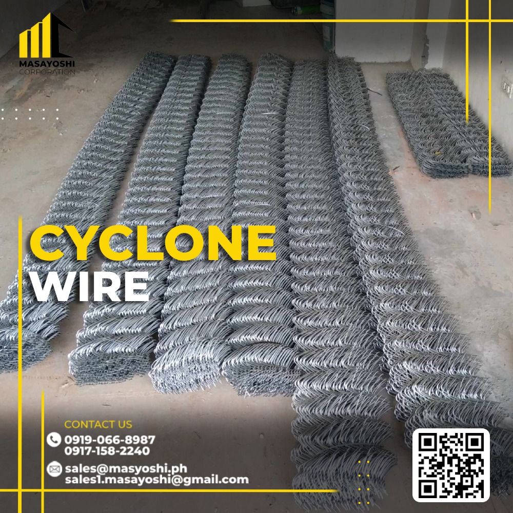 Cyclone Wire, GI Cyclone Wire 4x4 x 6ft / Barbed Wire / Hog Wire ...