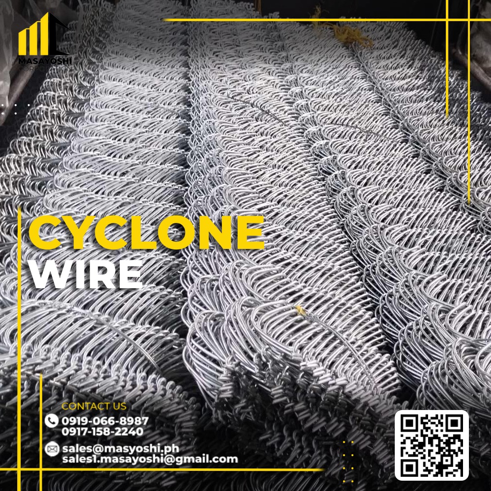 Cyclone Wire, GI Cyclone Wire 4x4 x 3ft / Barbed Wire / Hog Wire ...