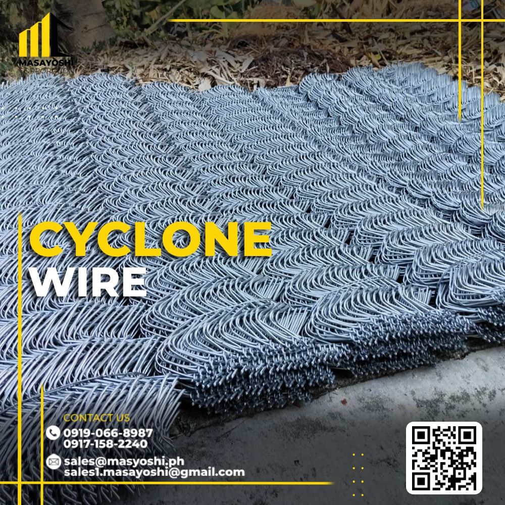 Cyclone Wire, GI Cyclone Wire 4x4 x 6ft / Barbed Wire / Hog Wire ...