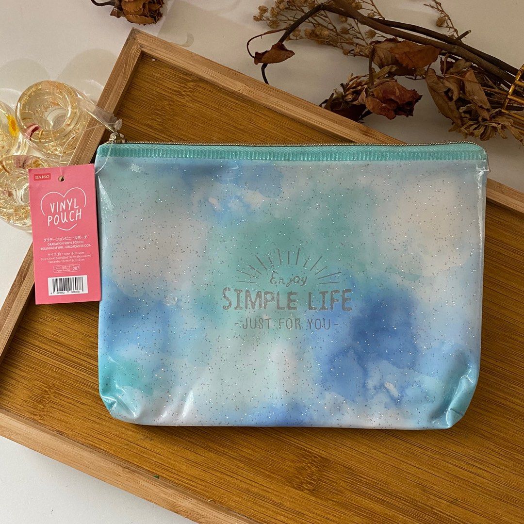 Daiso Japan Vinyl Pouch, Women's Fashion, Bags & Wallets, Purses ...
