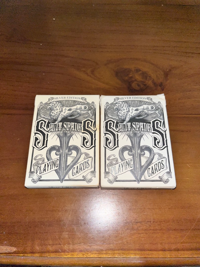 David Blaine Silver Split Spade Playing Cards, Hobbies & Toys, Memorabilia & Collectibles ...