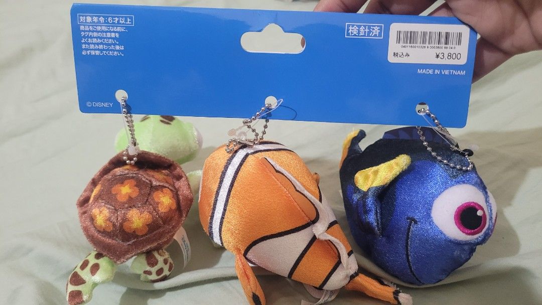 Disney Finding Nemo keychain plushies. Tokyo disney Resort, Hobbies ...