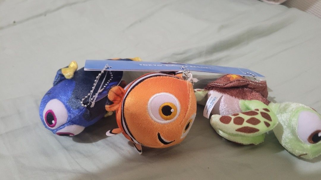 Disney Finding Nemo keychain plushies. Tokyo disney Resort, Hobbies ...