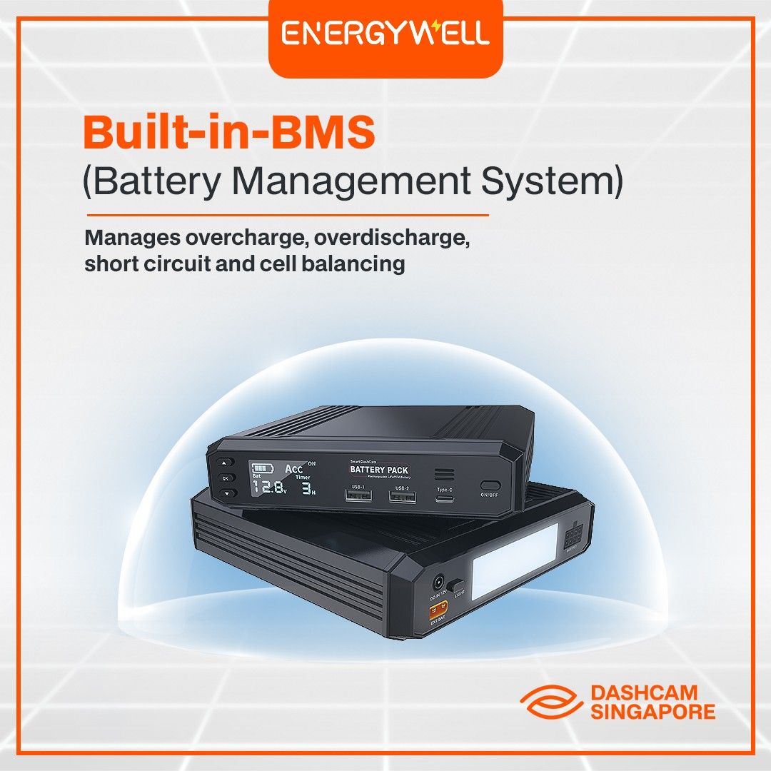 EnergyWell External Battery for Dashcam [Design-in-Korea] | P6 (8 ...