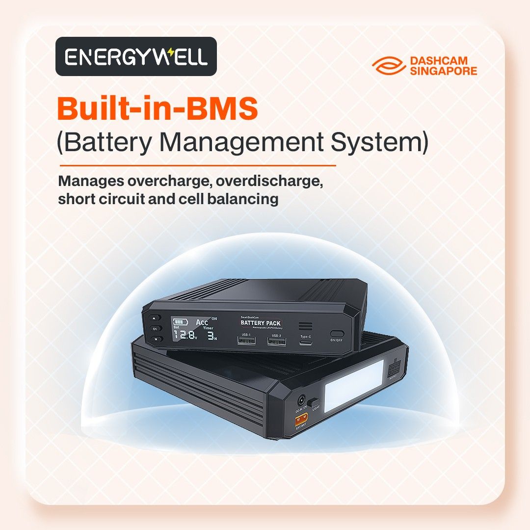 EnergyWell External Battery for Dashcam [Design-in-Korea] | P6 (8 ...