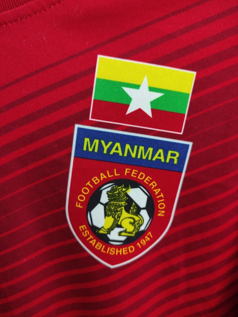 FBT Myanmar Football Jersey( Asia Size:M), Men's Fashion, Tops & Sets ...
