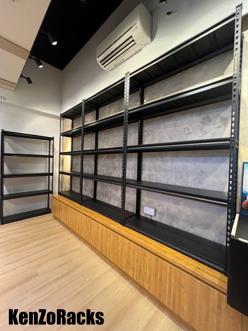 Full Boltless Rack / Full Black Metal Racking, Furniture & Home Living ...