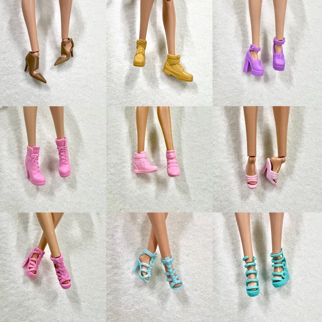 Genuine Mattel Barbie Colourful Heels and Boots (Each sold separately ...