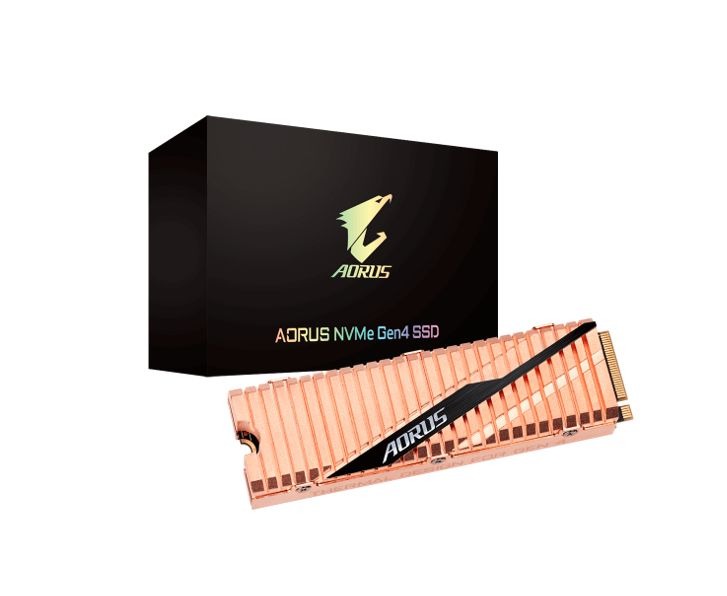[1 set left] Gigabyte Aorus Gen4 1TB NVMe SSD with Copper Heatsink ...