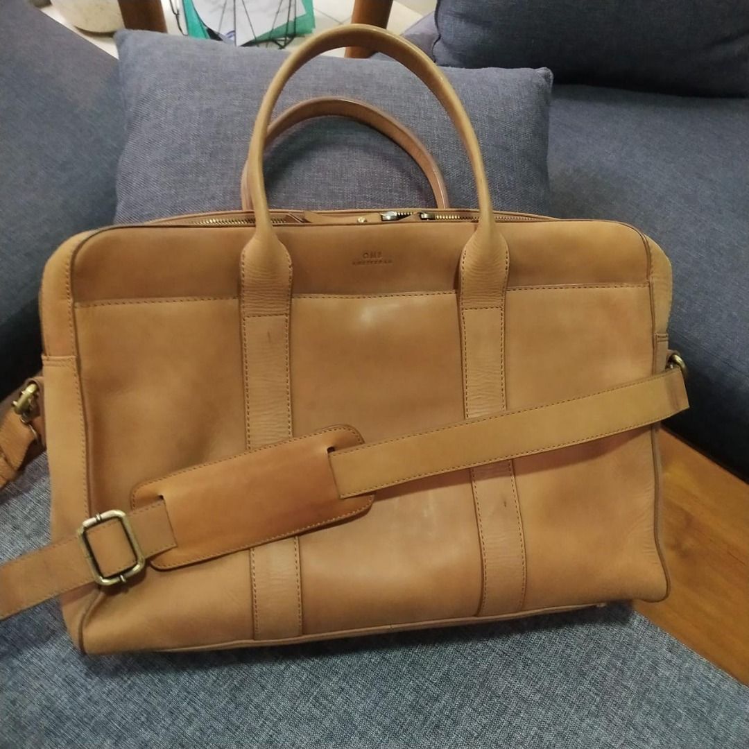 Harvey; Leather business/work briefcase bag, Barang Mewah, Tas & Dompet ...