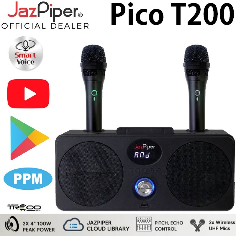 [Official] JazPiper PiCO T200 Wireless Bluetooth Karaoke Portable ...