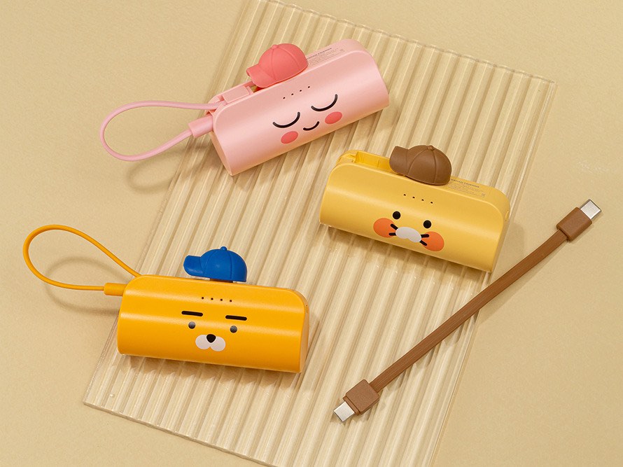 KAKAO FRIENDS 5000mAh Powerbank 外置充電器, 手提電話, 電話及其他裝置配件, 電池及充電器 - Carousell