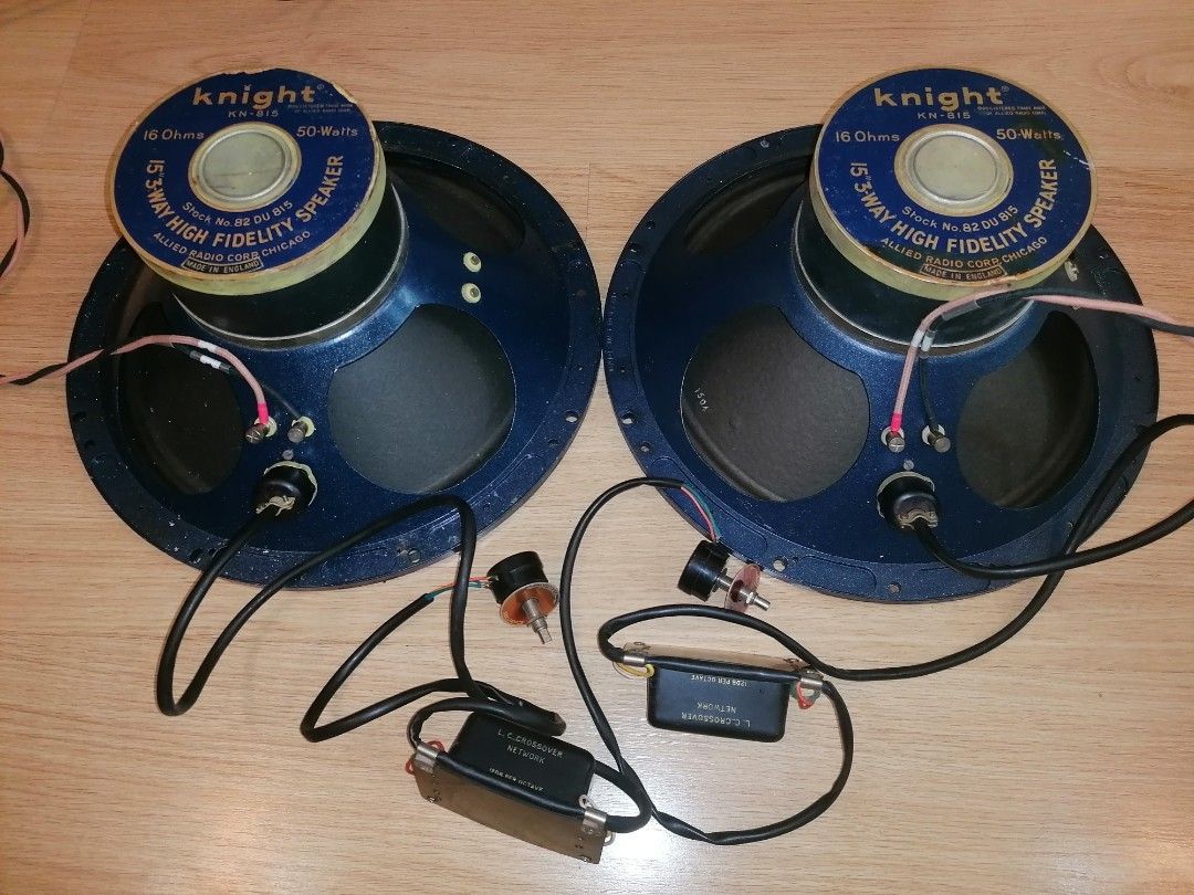 英國KNIGHT KN-815 15寸三路古董同軸單元一對, 其他, 其他 - Carousell