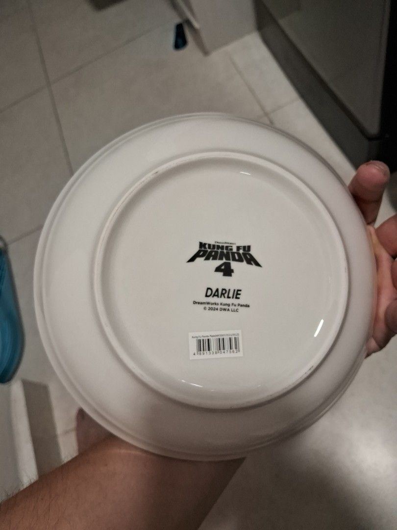 Kung fu panda ceramic plate, Furniture & Home Living, Kitchenware ...