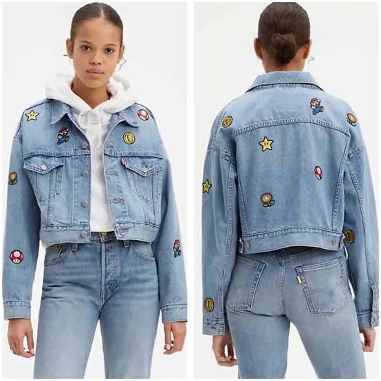 Levi's rare super mario denim jacket, Women's Fashion, Coats, Jackets ...