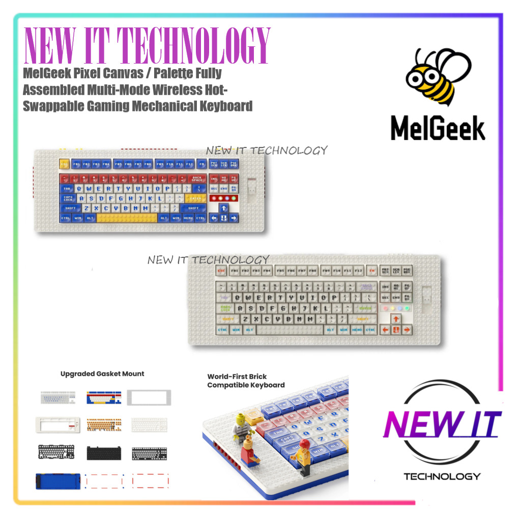 MelGeek Pixel Canvas / Palette Fully Assembled Multi-Mode Wireless Hot ...