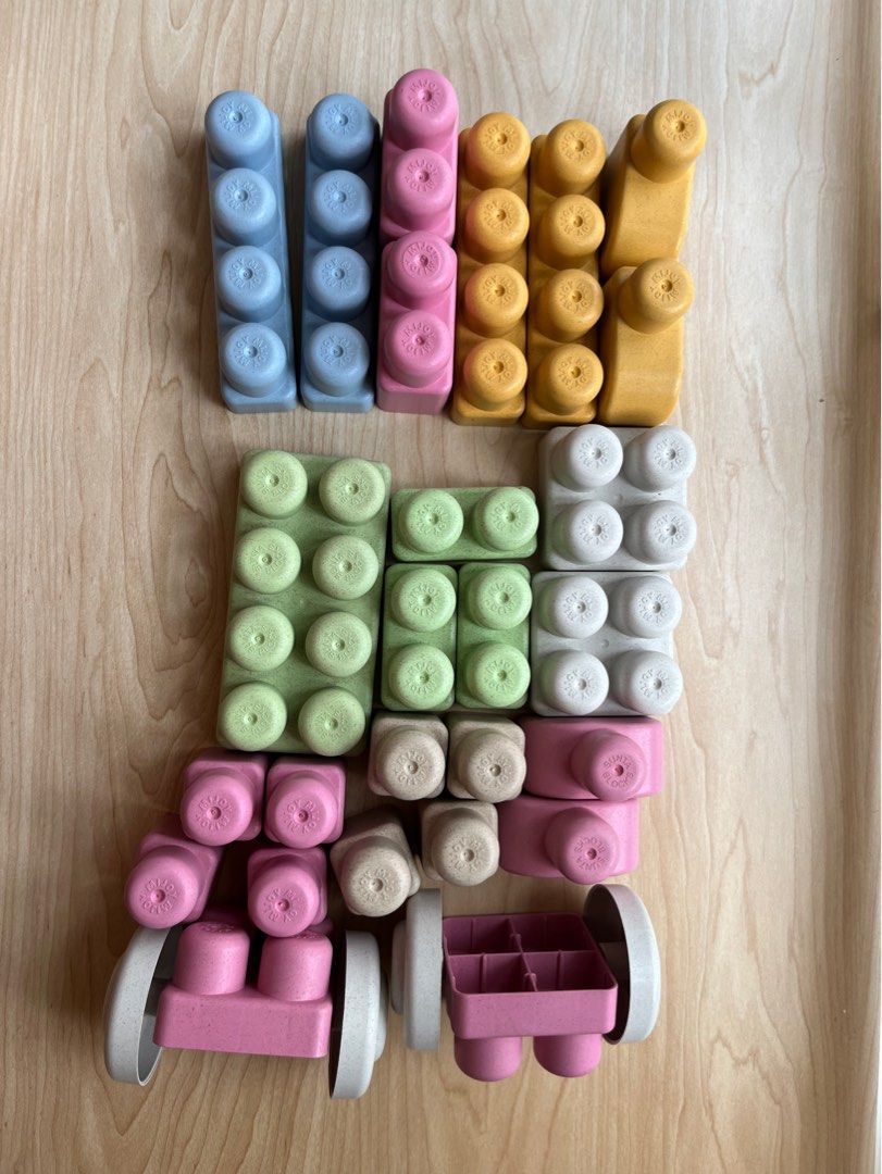 Mijoy Rice Husk Toy Blocks 30 pcs, Babies & Kids, Infant Playtime on ...