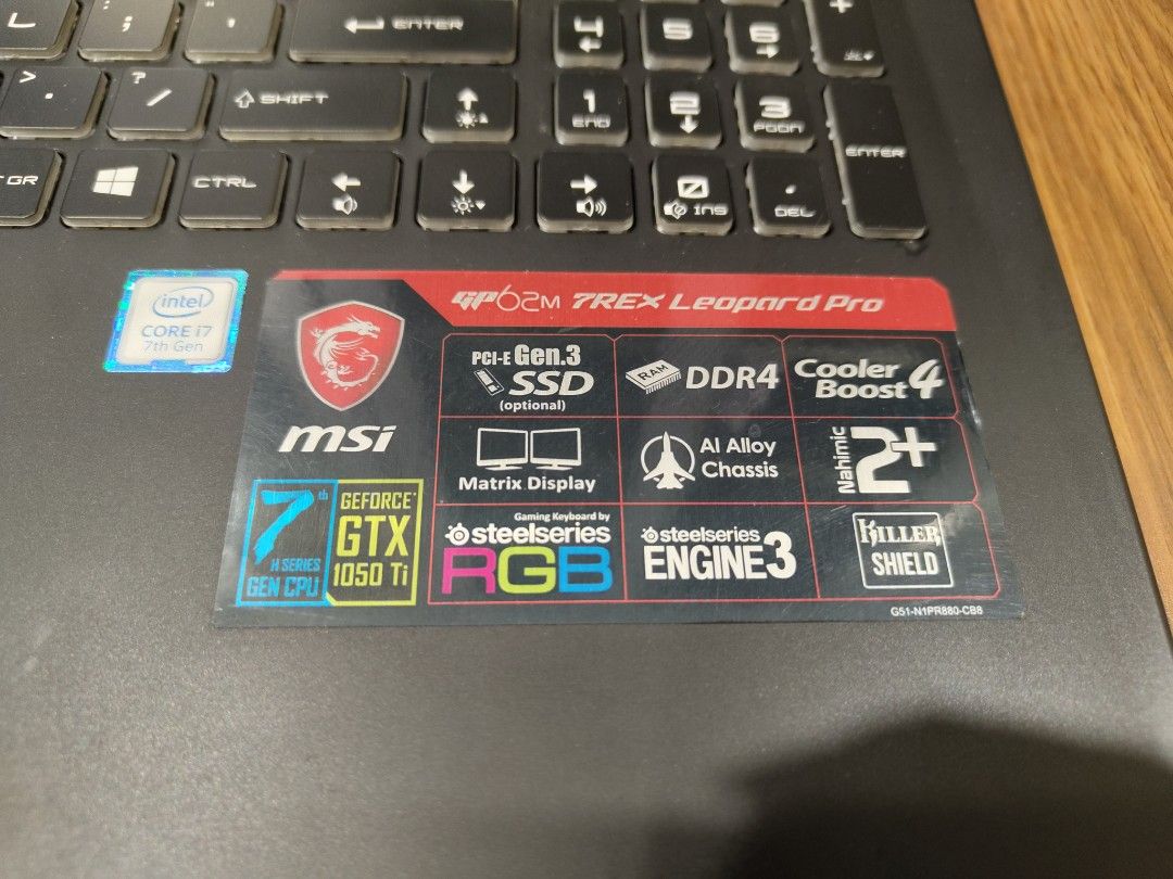 WTS> MSI GP62M 7Rex Leopard Pro