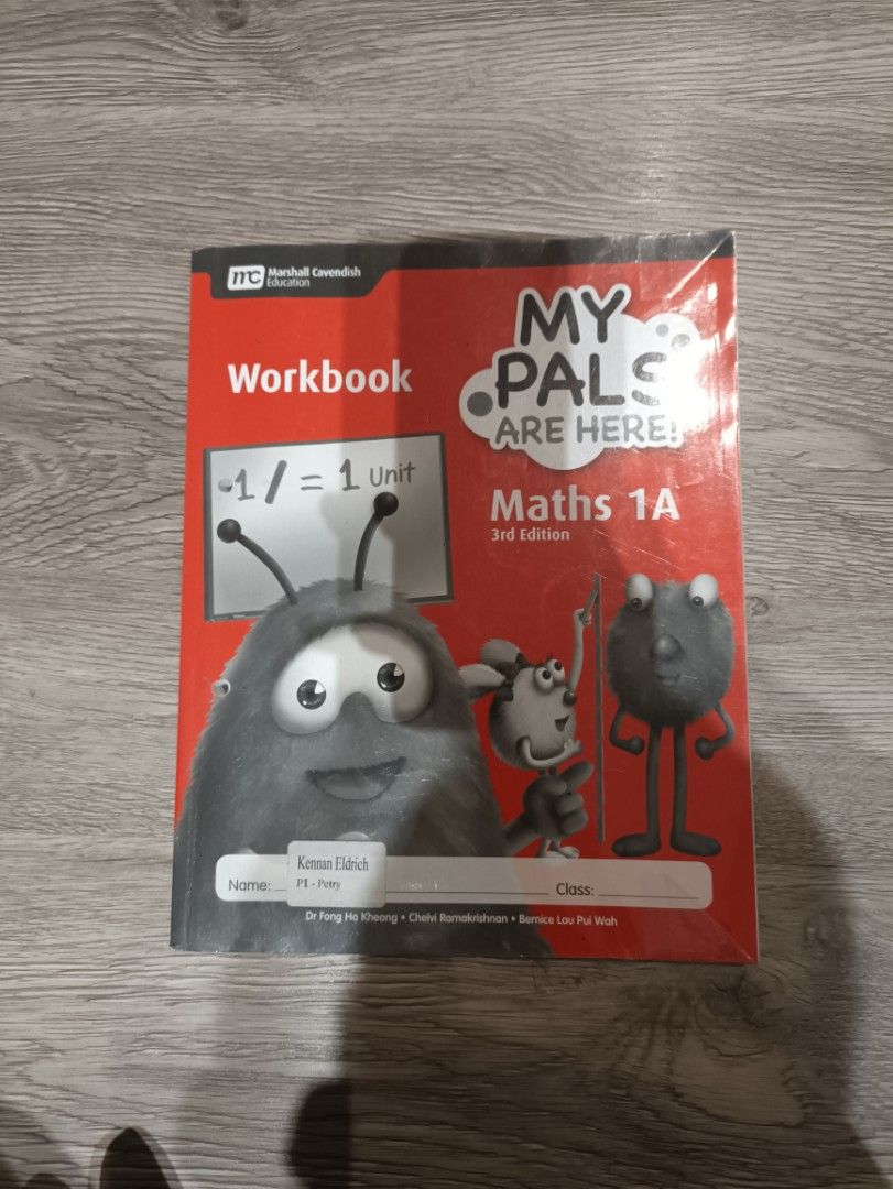 MY PALS ARE HERE MATH'S 3RD EDITION WORKBOOK 1A MARSHALL CAVENDISH ...