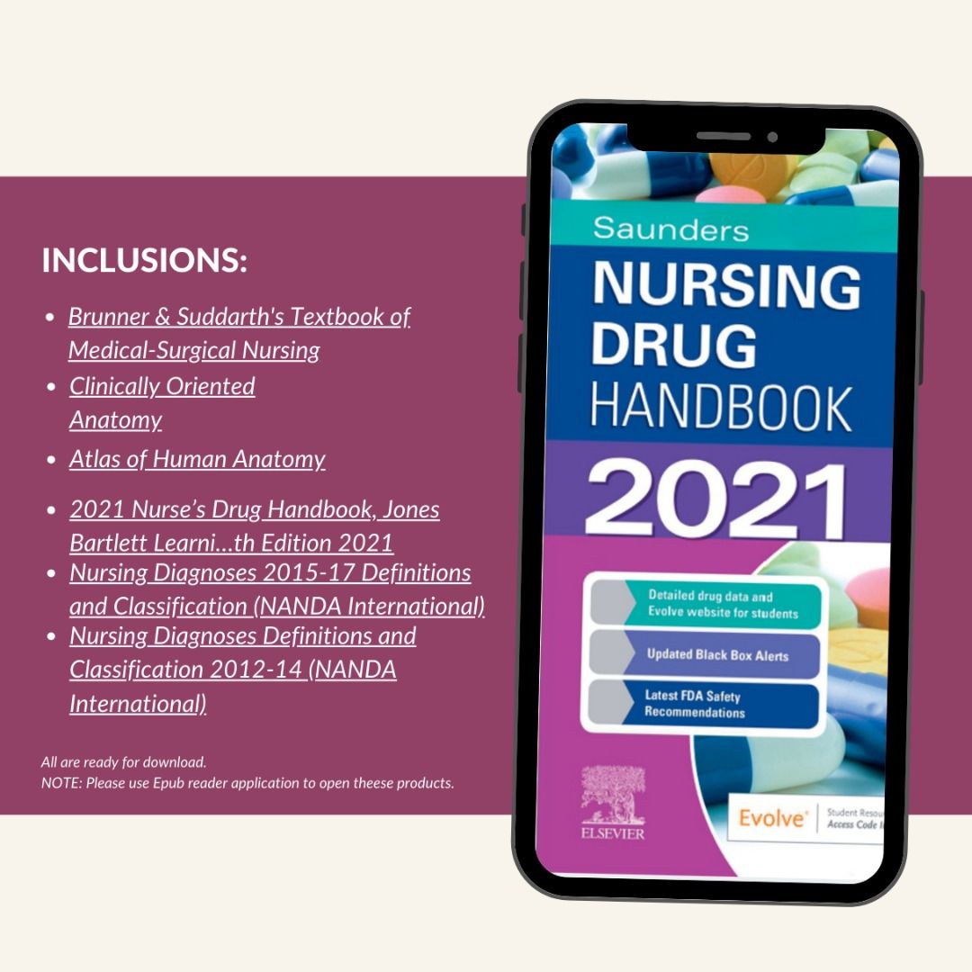 NANDA, Textbook Medical- Surgical, Drug guidebook, etc. (NURSING PACK ...