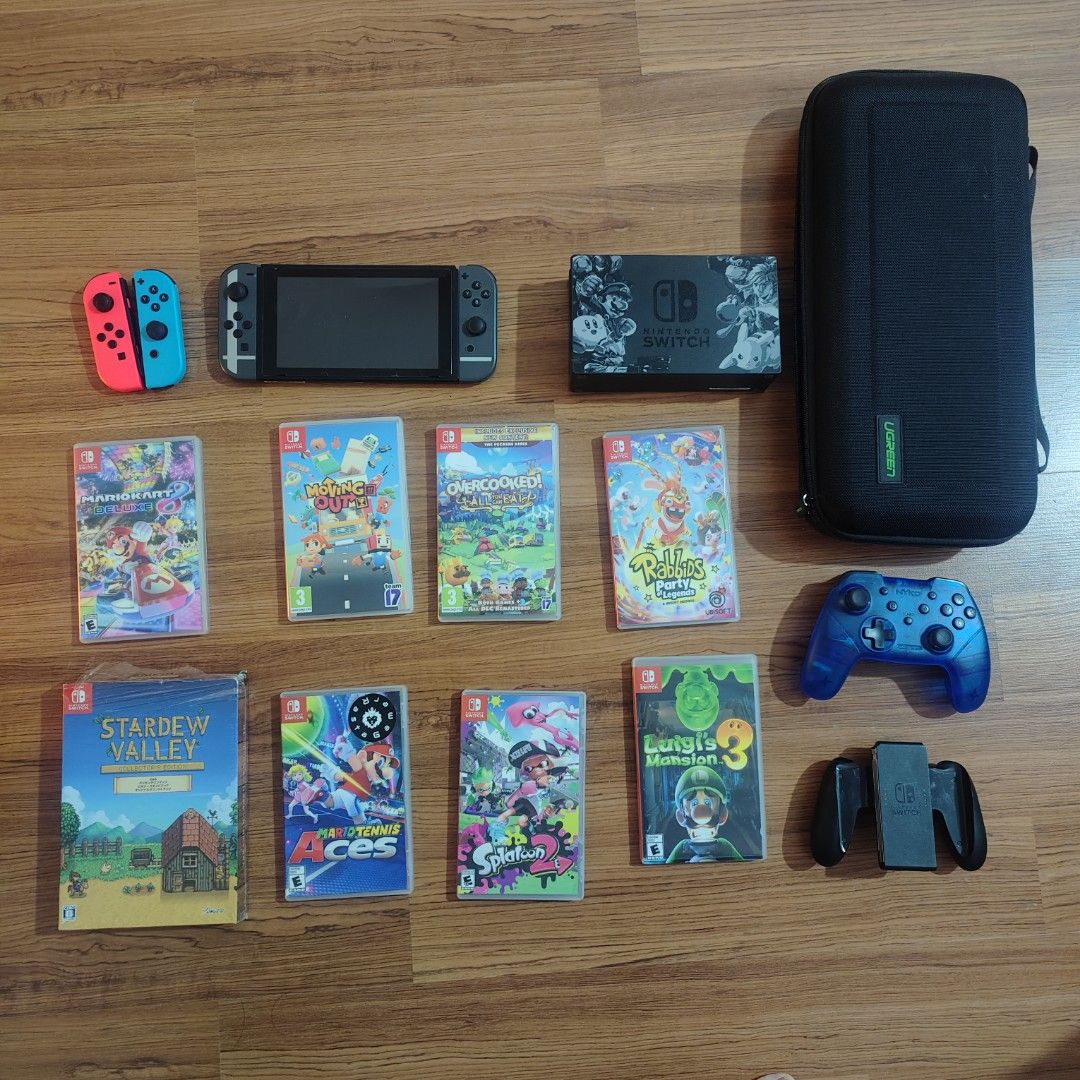 Nintendo switch full set, Video Gaming, Video Games, Nintendo on Carousell