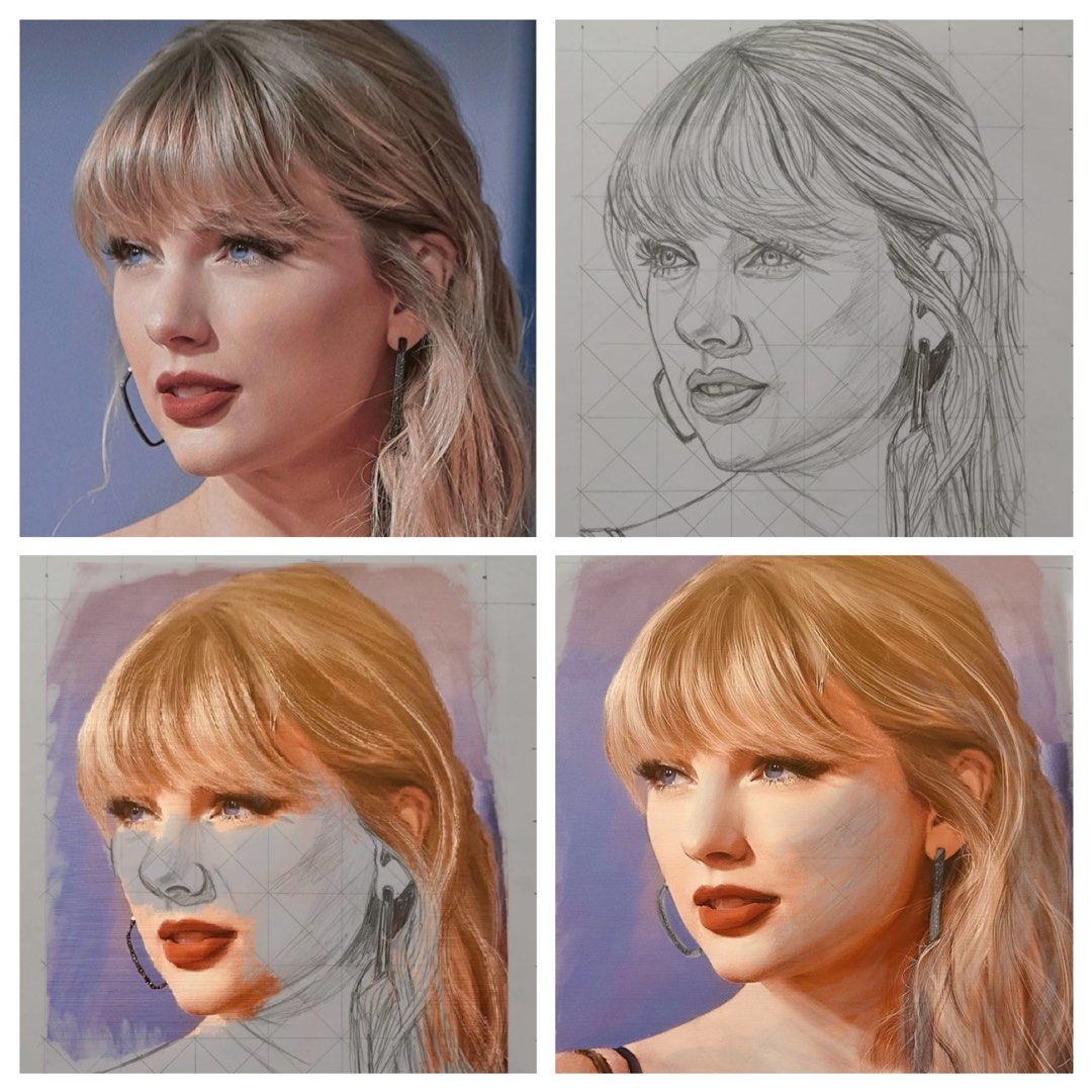 Painting taylor Swift, Hobbies & Toys, Memorabilia & Collectibles, Fan ...